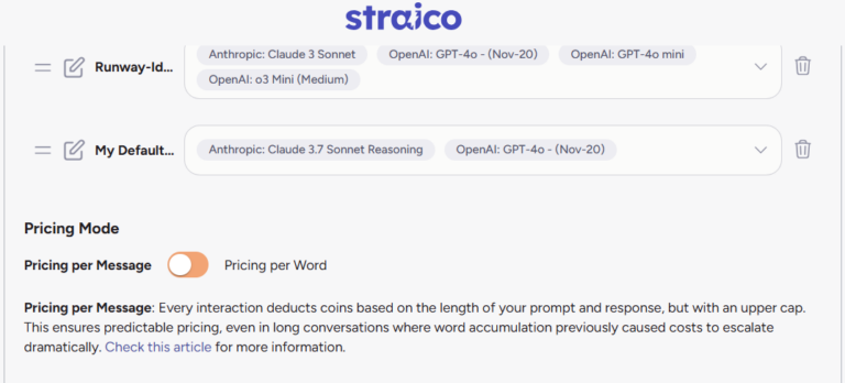 Pricing Modes in Straico: Which Best Fits Your Needs?